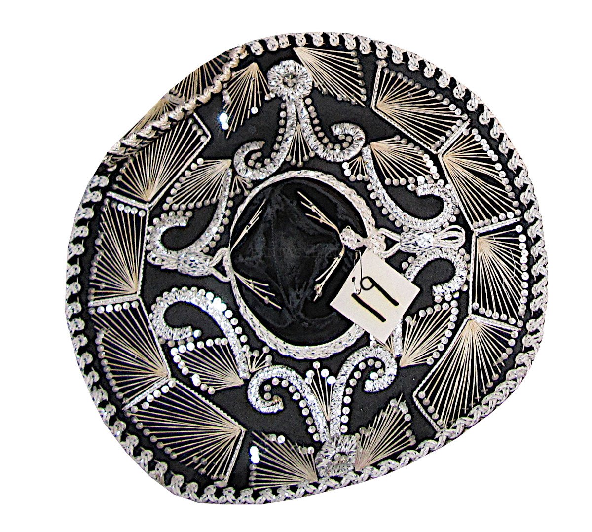Black & White Formal Sombrero [HAT19] - $20.00